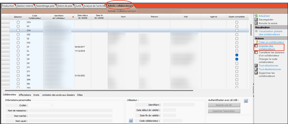 Créer des collaborateurs par import – My Silae